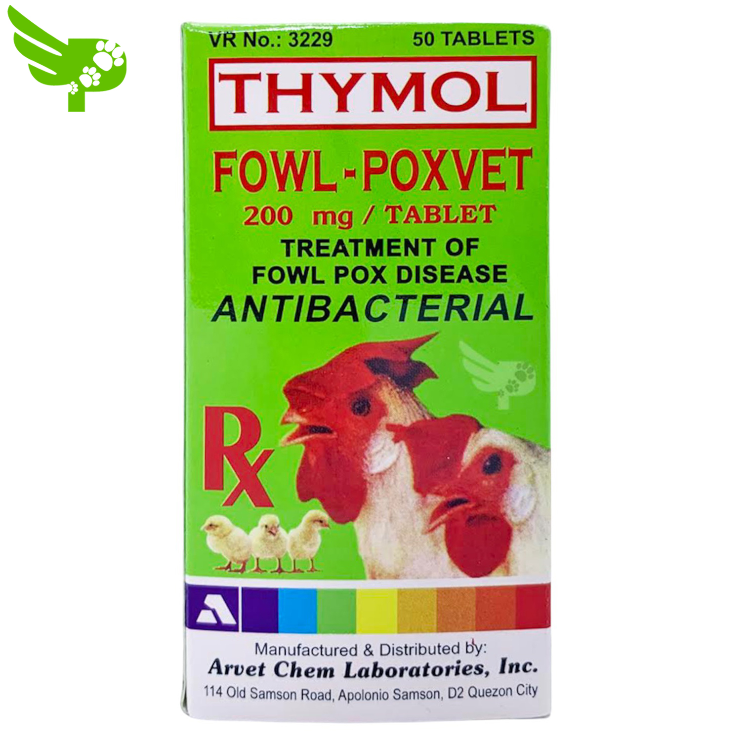Thymol Fowl - Poxvet - sold per bottle - 50 tablets per bottle ...