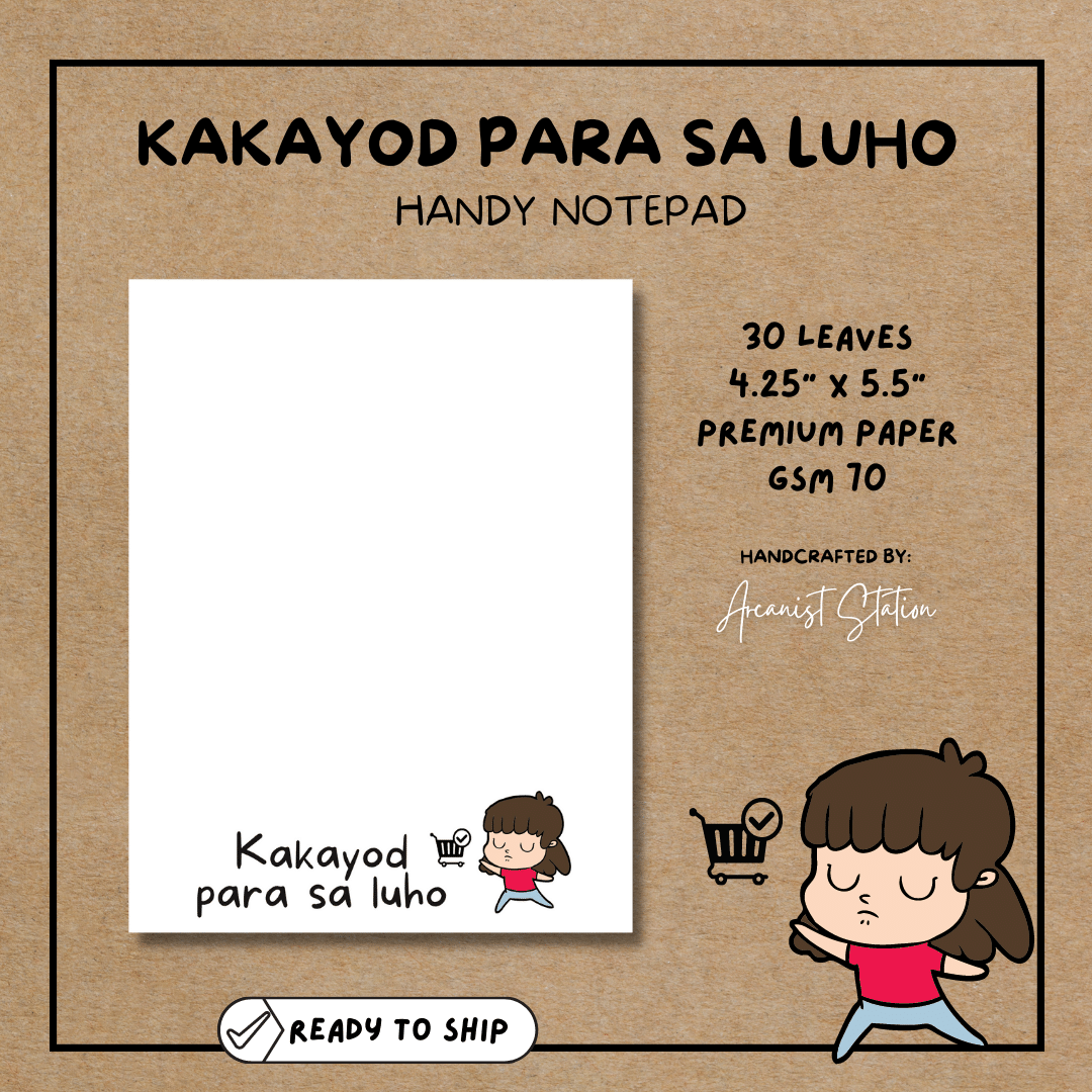 Kakayod para sa luho - Tagalog Witty Humor Handy Size Notepad | Lazada PH