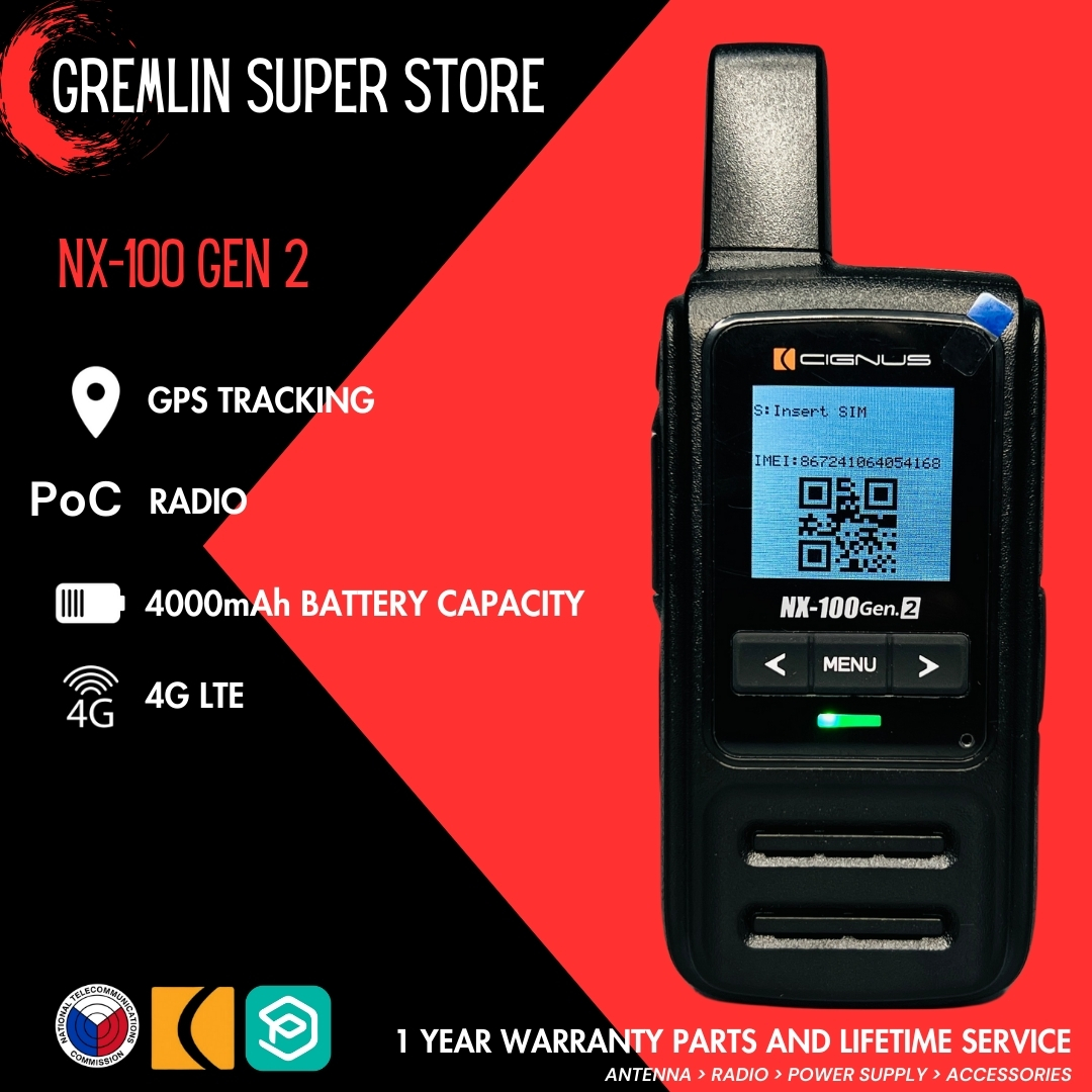 Cignus NX-100 Generation 2 POC two way radio walkie talkie | Lazada PH