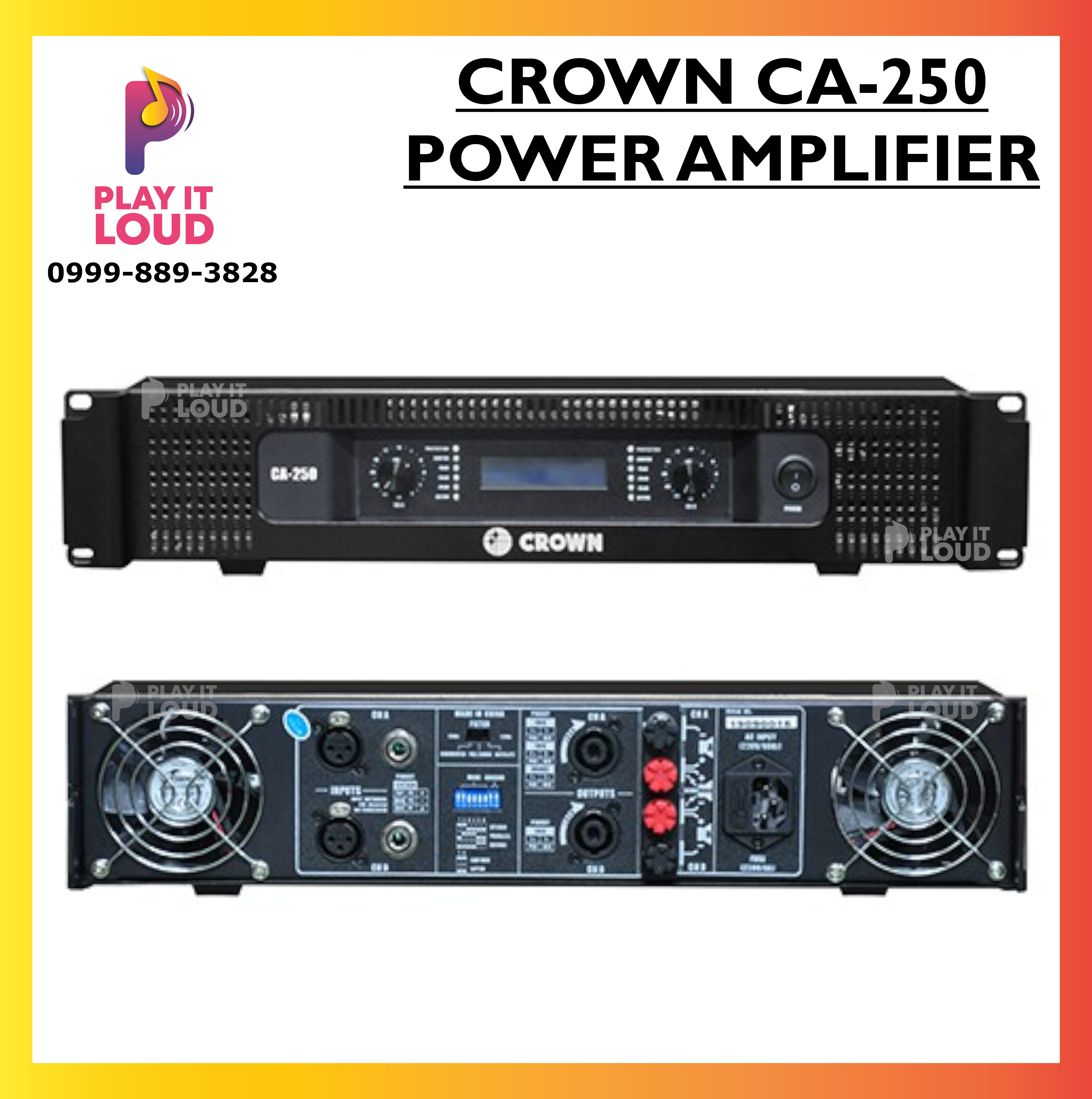 CROWN CA-250 POWER AMPLIFIER 2x 250W | Lazada PH