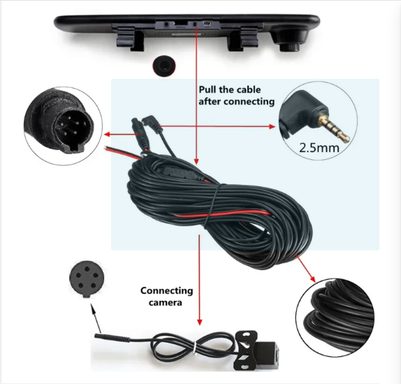 LENOVO V7 5 METERS REVERSE CAMERA CABLE (5 PIN) | Lazada PH