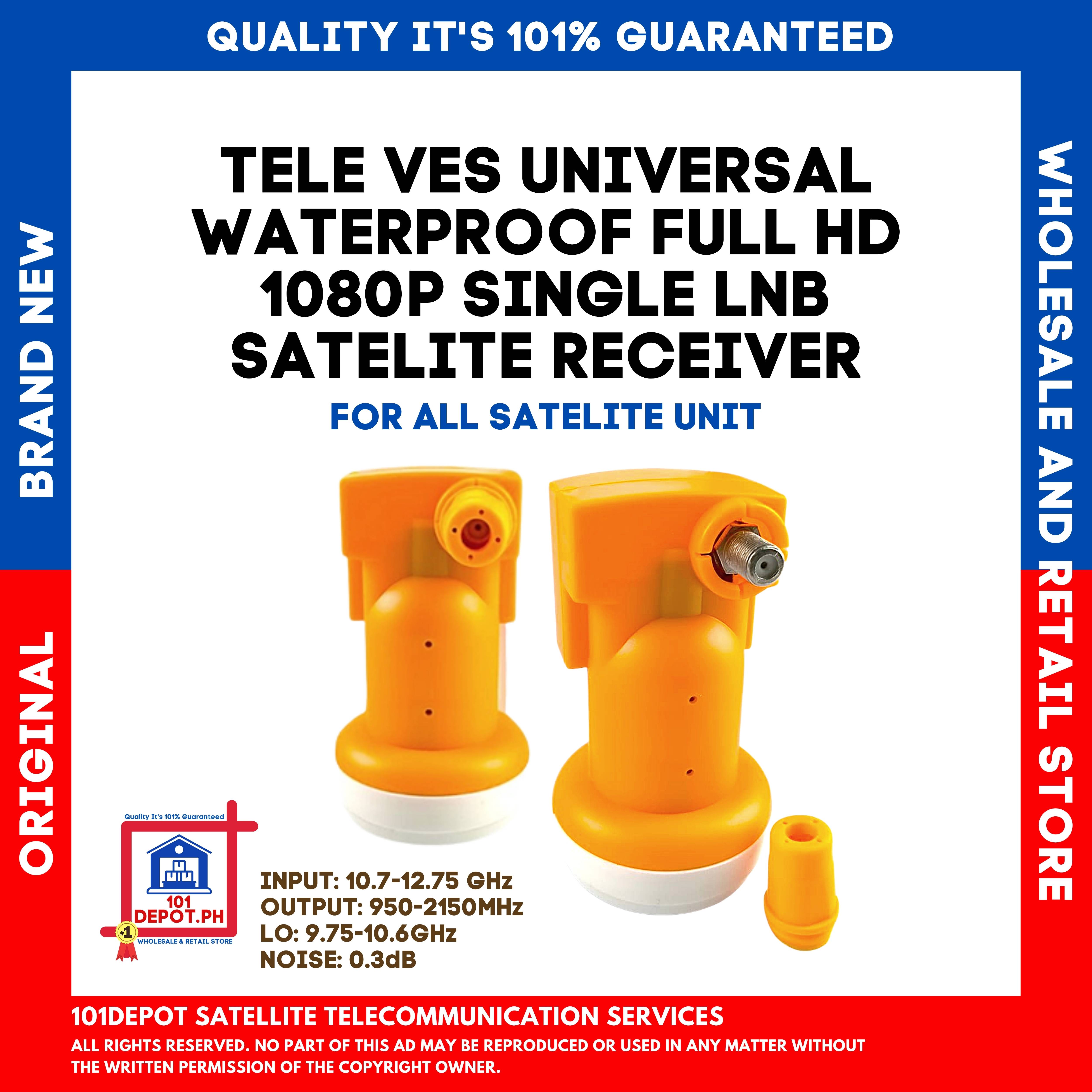 UNIVERSAL WATERPROOF FULL HD 1080P SINGLE LNB SATELITE RECEIVER | Lazada PH