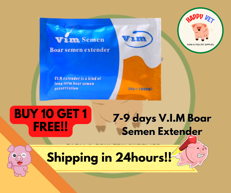 VIM 7-9 days Boar Semen Extender Powder 50g Long term extender pig ...