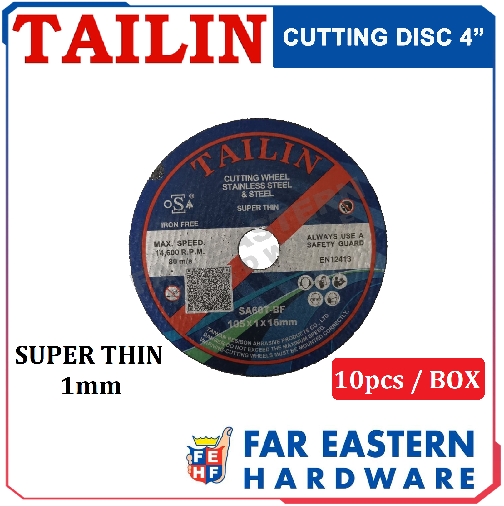 TAILIN Cutting Disc 4" Super Thin 1mm (10pcs/box) | Lazada PH