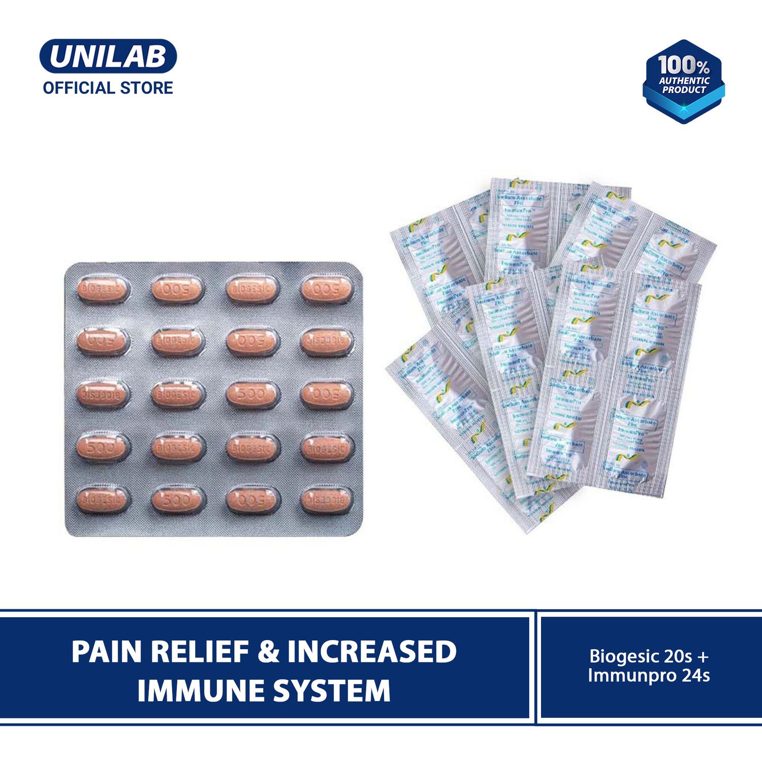 Biogesic 20s + Immunpro 24s | Lazada PH