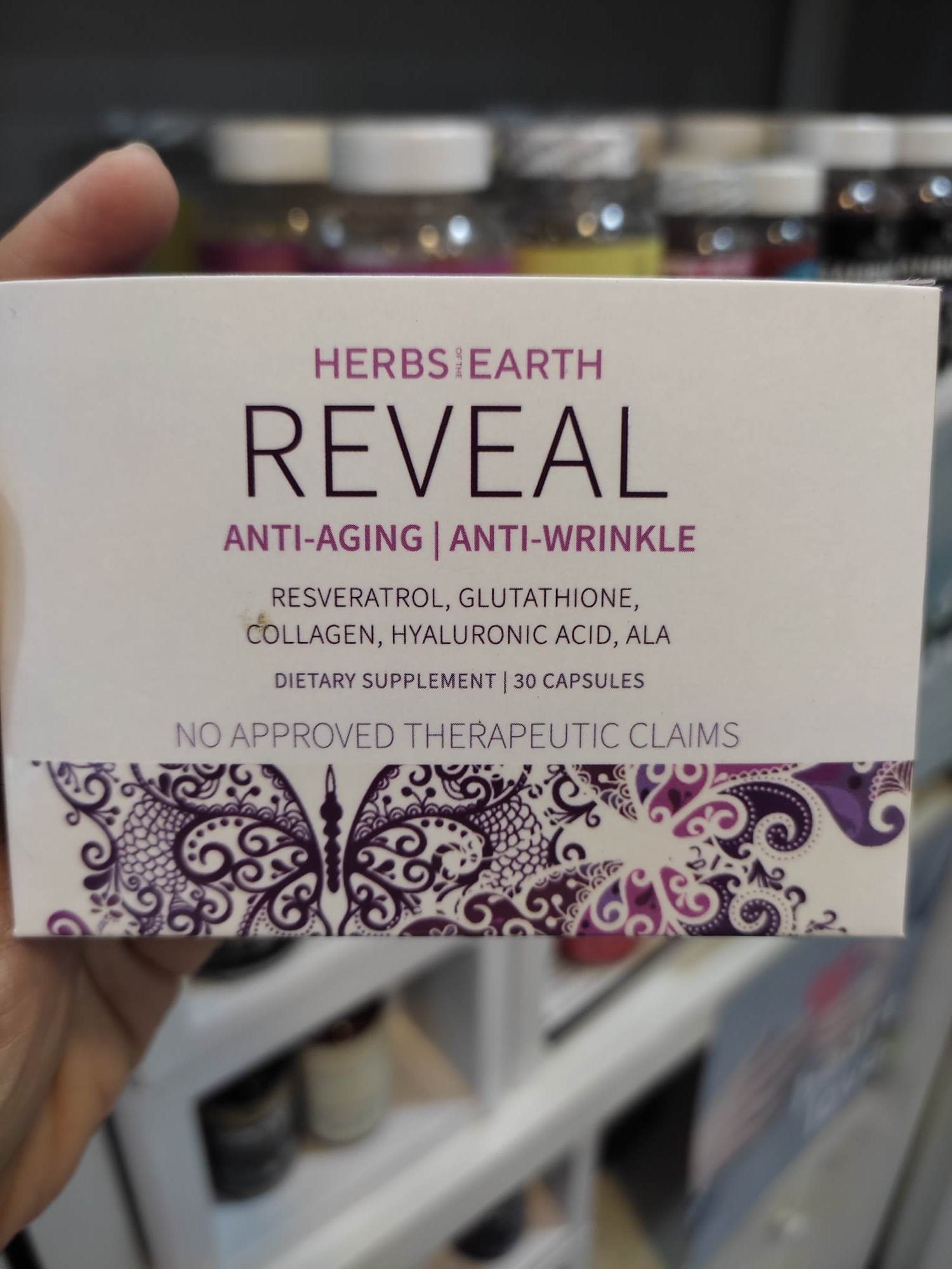 Herbs of the Earth Reveal Anti-Aging/ Anti-Wrinkles 30 Capsules Exp.May ...