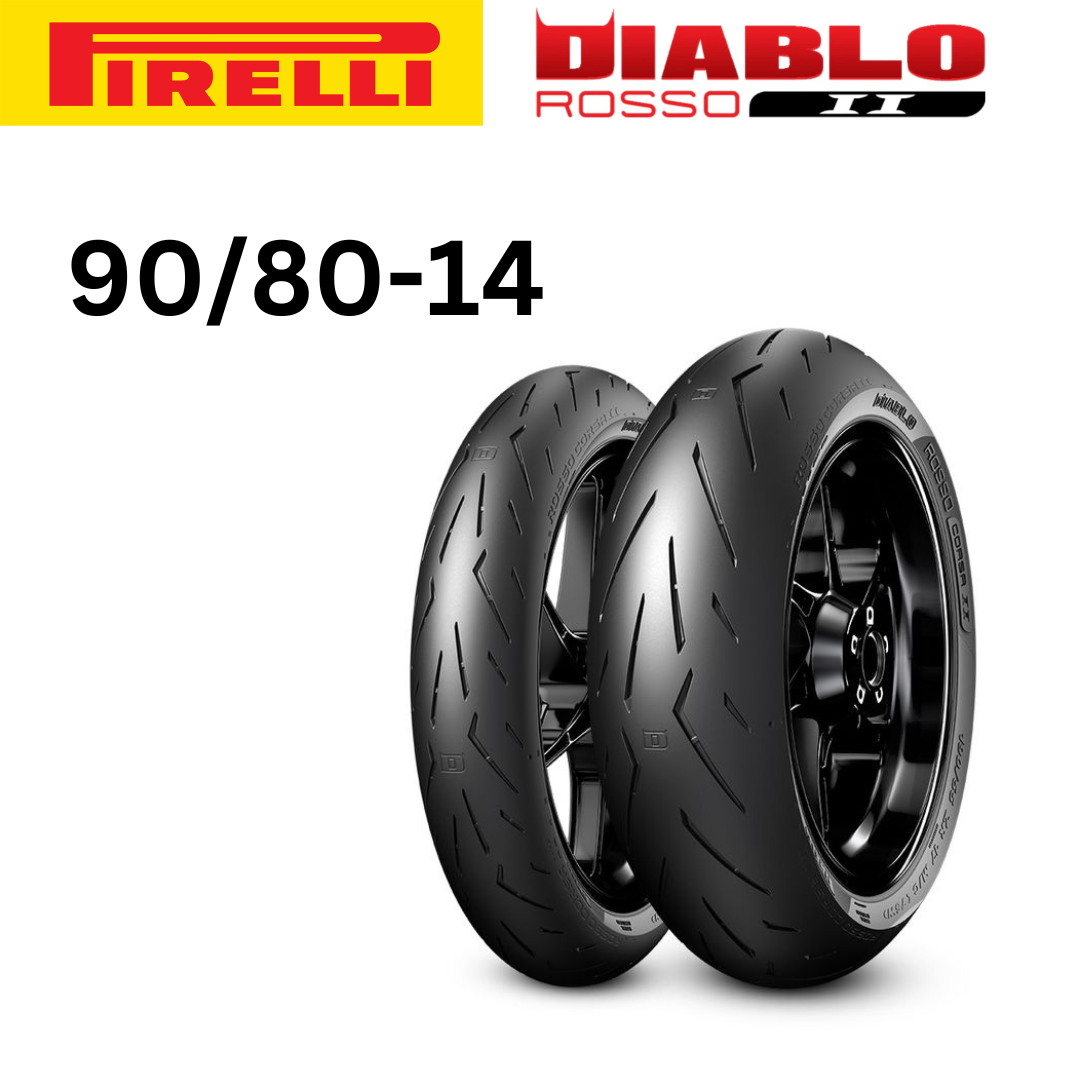 PIRELLI DIABLO ROSSO CORSA II (90/80-14, 90/80-14 RAIN, 90/80-17, 90/80 ...
