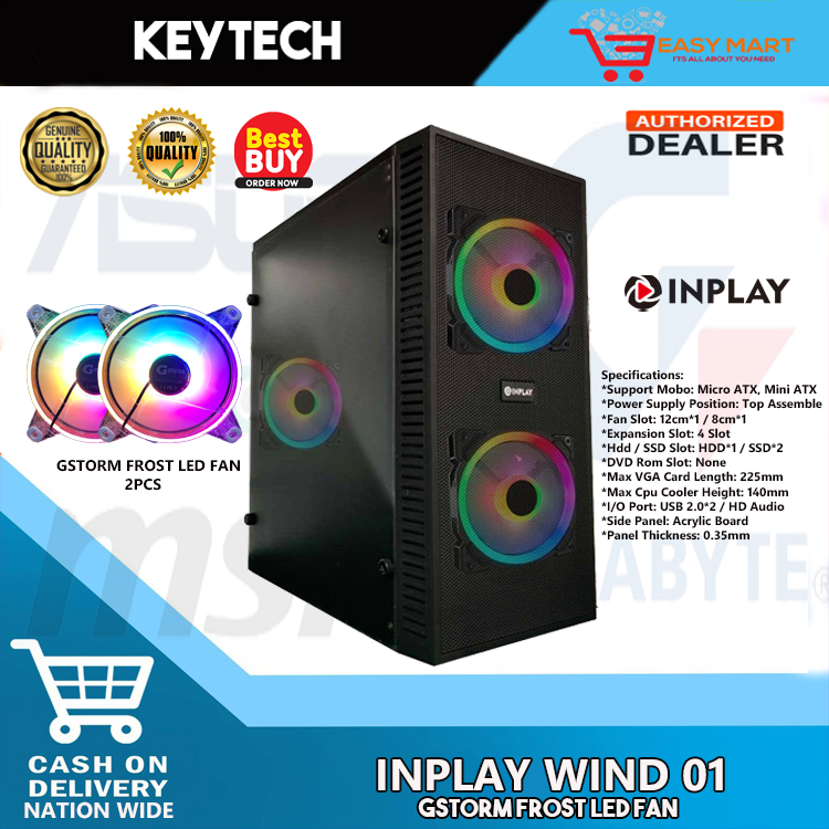 EasyMart Best Buy INPLAY WIND 01 Micro Atx or ITX Gaming Case Acrylic ...
