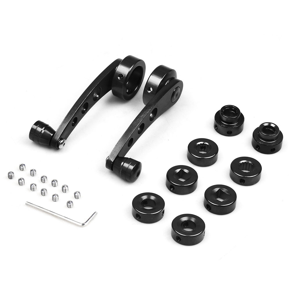 2pcs Aluminum Alloy Universal Car Window Riser Handle Winder Cranks ...