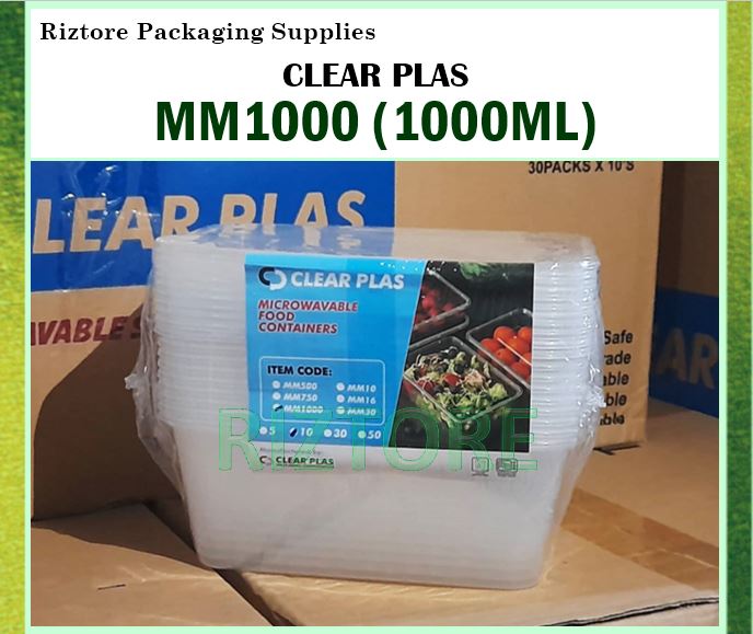 ClearPlus Microwavable Container 10's/pack | Lazada PH