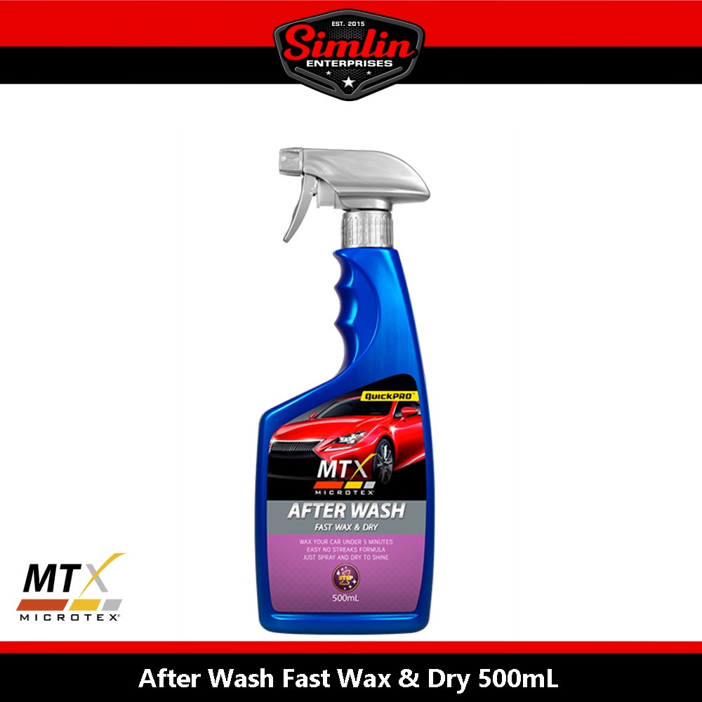 Microtex MTX After Wash Fast Spray Wax And Dry 500ml | Lazada PH