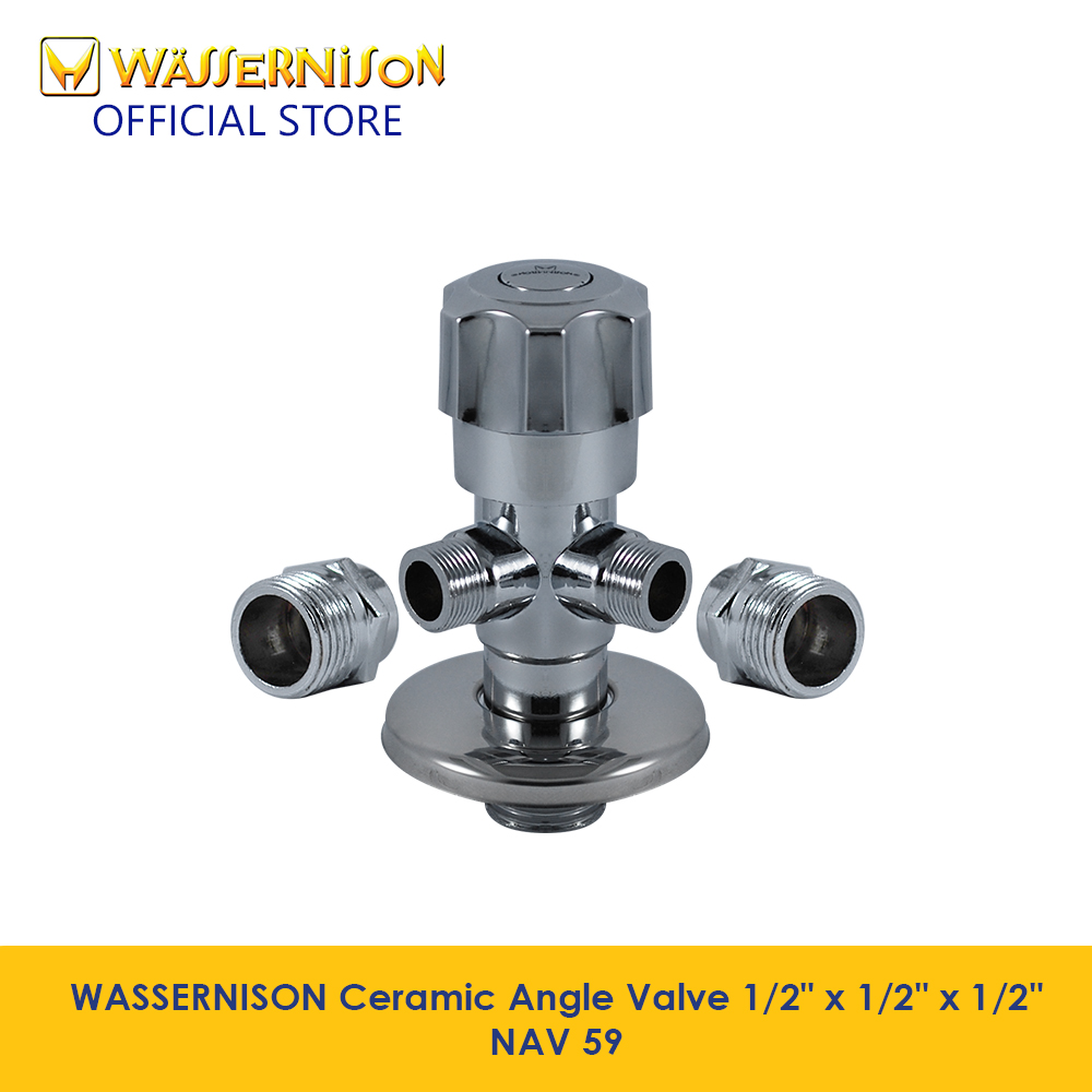 Wassernison Ceramic Angle Valve 1/2 x 1/2 x 1/2 | Lazada PH