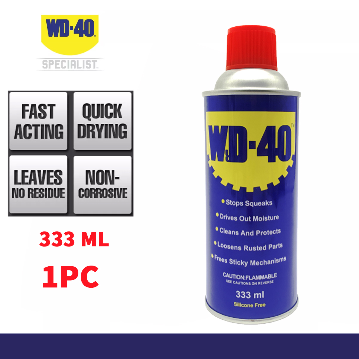 PMShop Original WD-40 Multi-Use Oil 11.2oz / 333ml Rust Remover Penetrating Oil Lubricants Oil ...