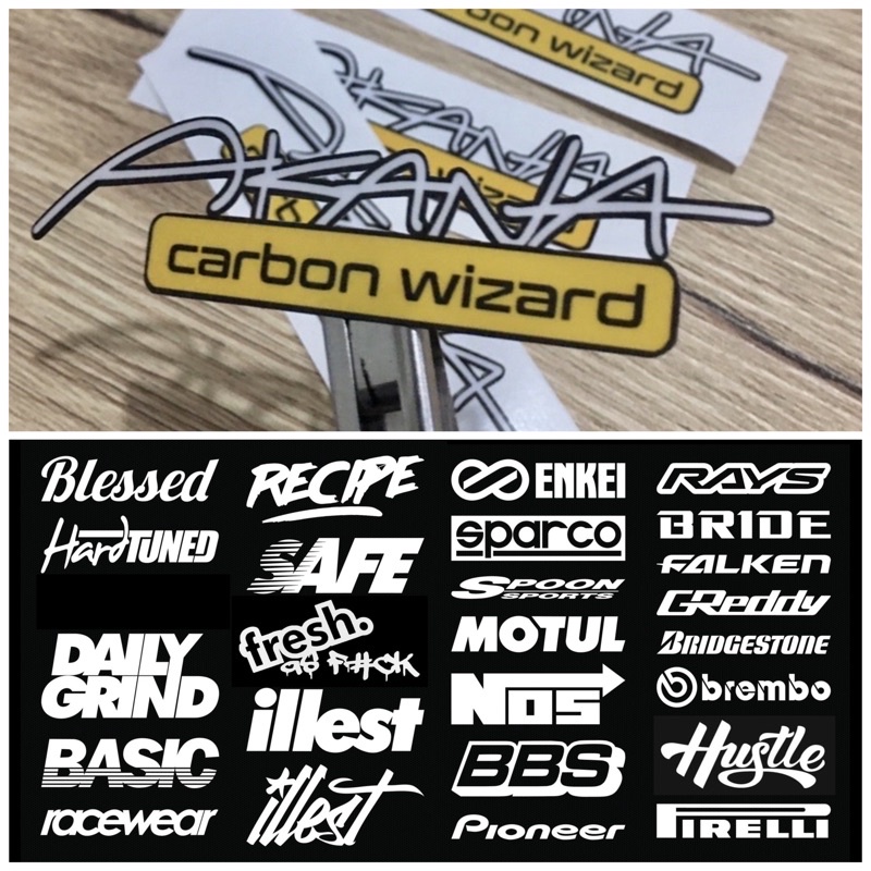 【factory outlet】 AKANA CARBON WIZARD STICKER(waterproof)Decal Sticker ...