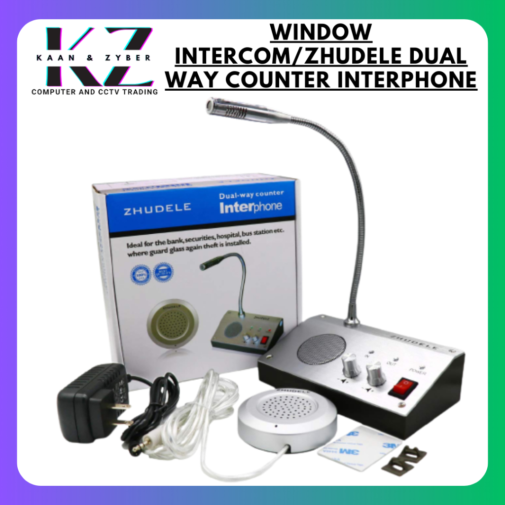 Window Intercom/Zhudele Dual Way Counter Interphone | Lazada PH