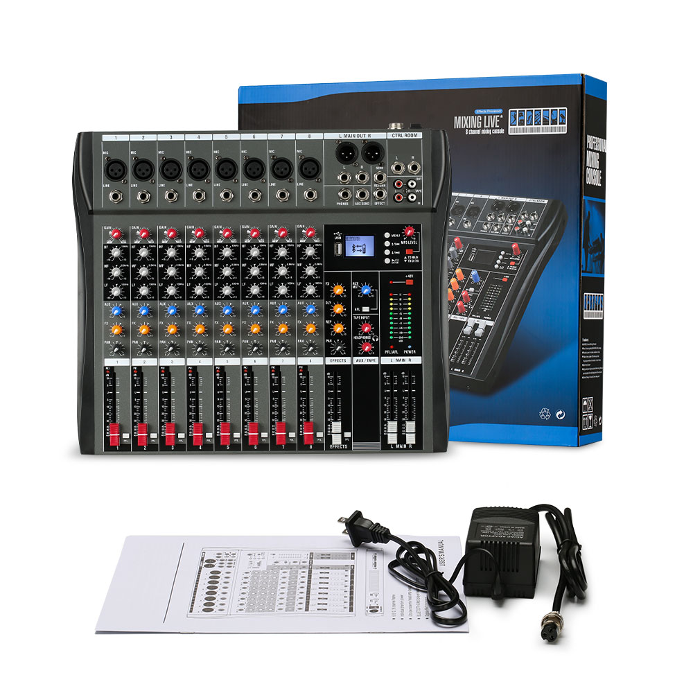 [COD] CT-80S 8 Input Channels Mixer Sound System with Bluetooth Mixer ...