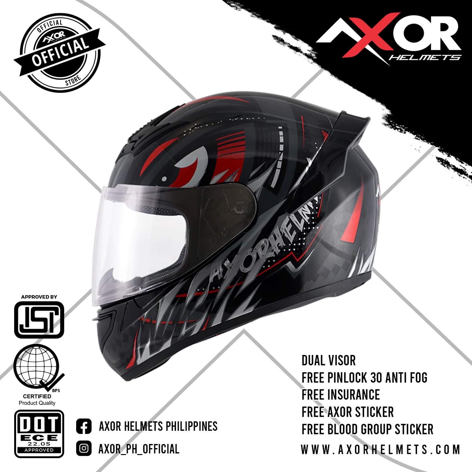 🔥 S A L E 🔥 AXOR RAGE TROGON - Black Red - Free Accident Insurance ...