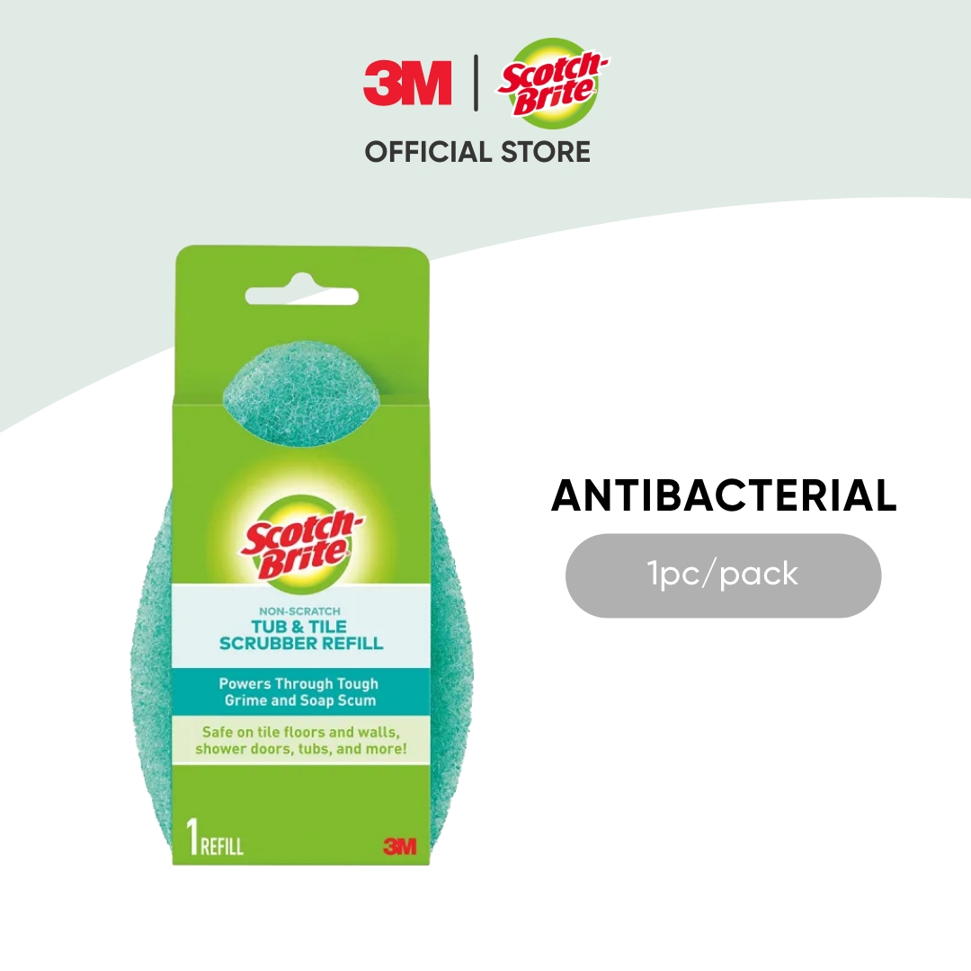3M™ Scotch Brite® Non-Scratch Tub & Tile Scrubber Refill 1pc | Lazada PH