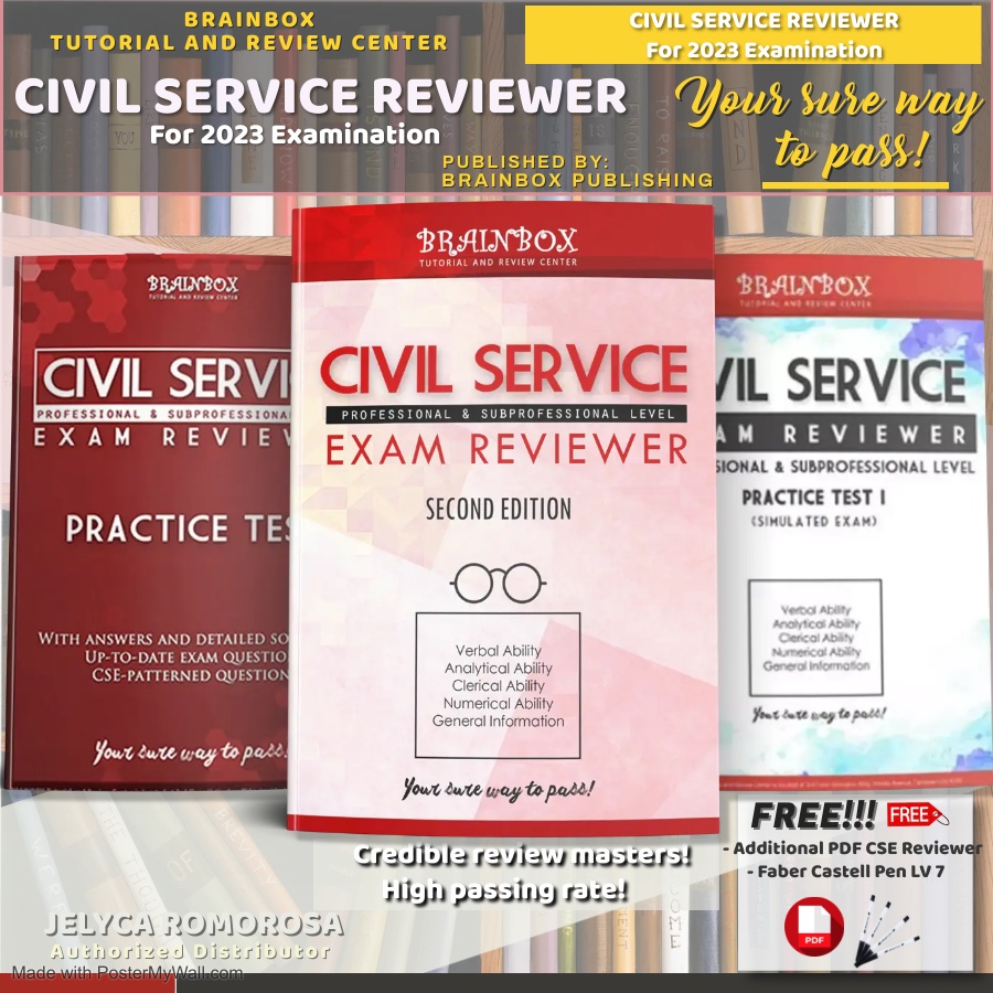Brainbox Civil Service Reviewer - 2023 Edition - Bundle | Lazada PH