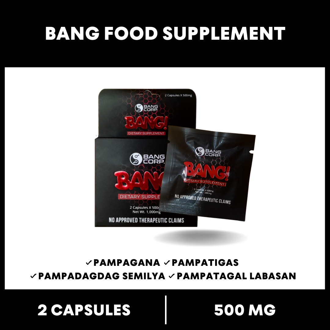 ORIGINAL BANG Dietary Supplement for Men 2 capsules x 500mg | BANG CORP ...