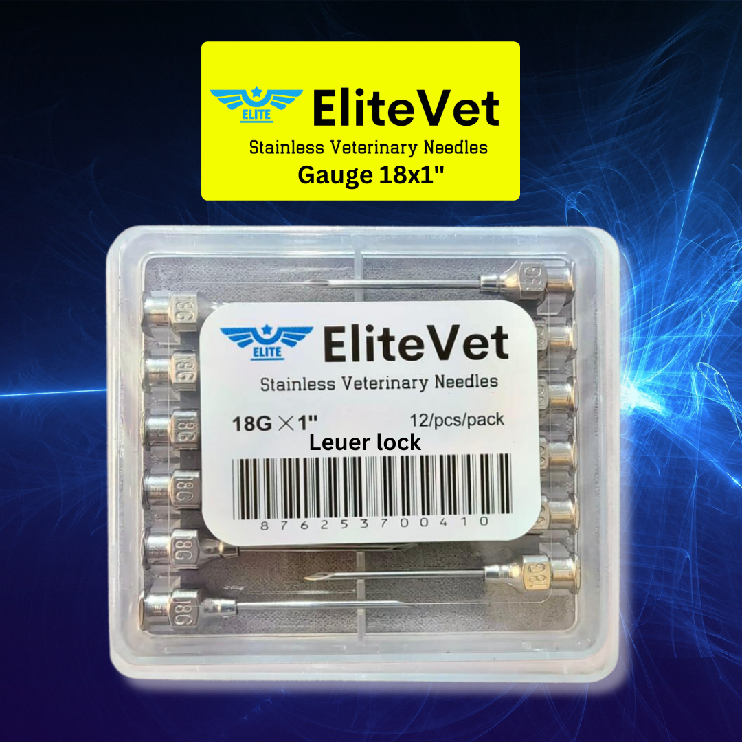 EliteVet 12 pcs Needles stainless for injection piglets Injectable ...