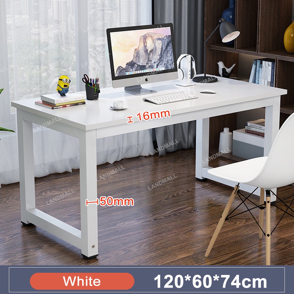 【140cm/80cm/100cm/120cm】Computer Table Study Table Home Office Desk ...