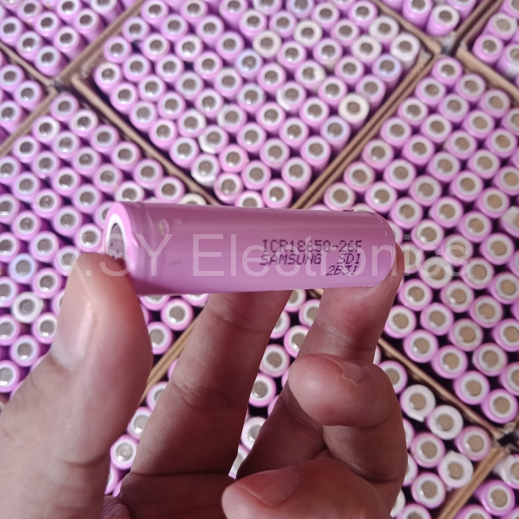 Original Refurbish Samsung Pink Rechargeable 18650 Cell 2600mah 3.7v 80 ...