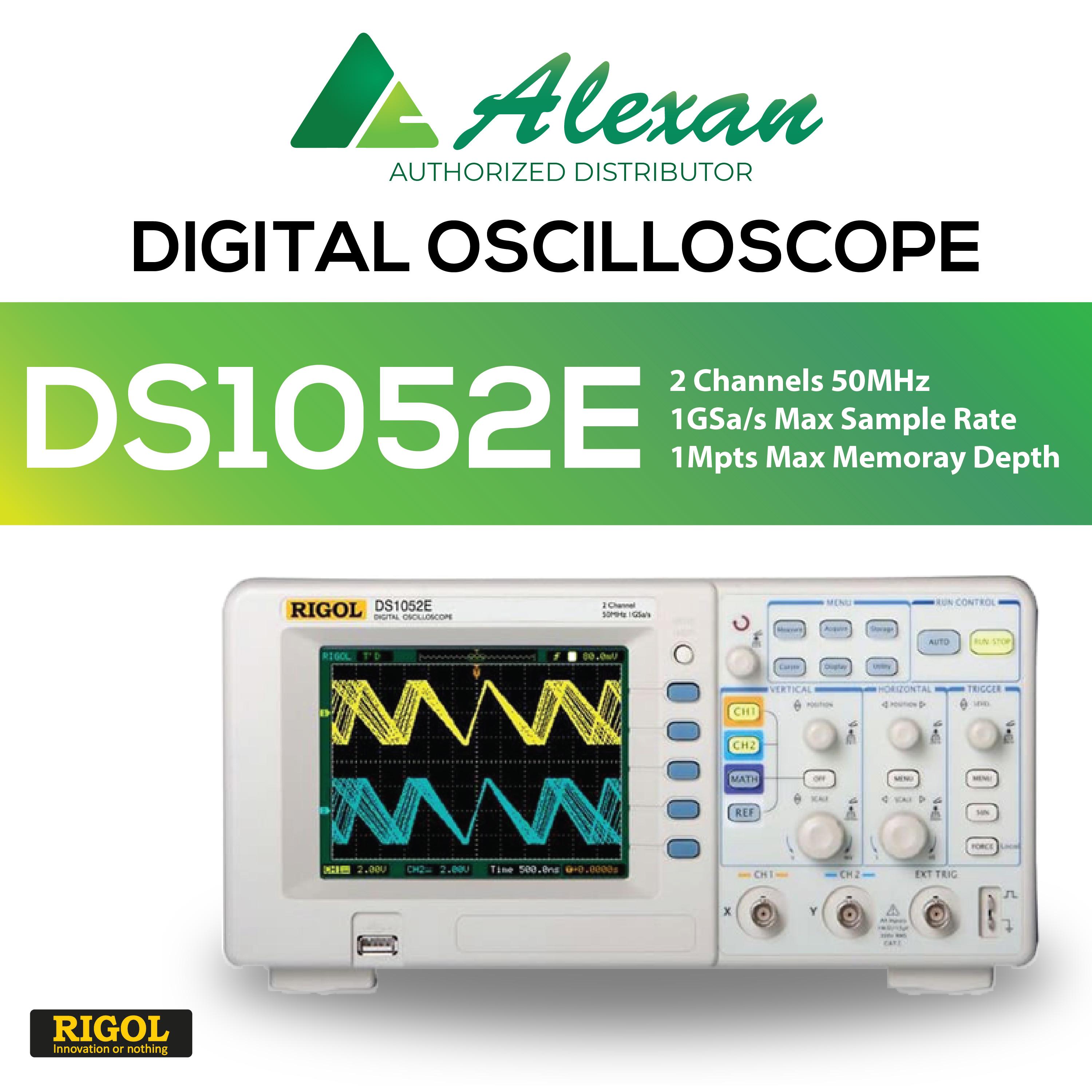 Rigol DS1052E Digital Oscilloscope 2 Channels 50MHz | Lazada PH
