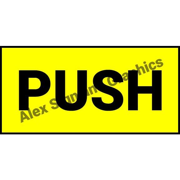 Push PVC Signage - 3.75 x 7.5 inches | Lazada PH