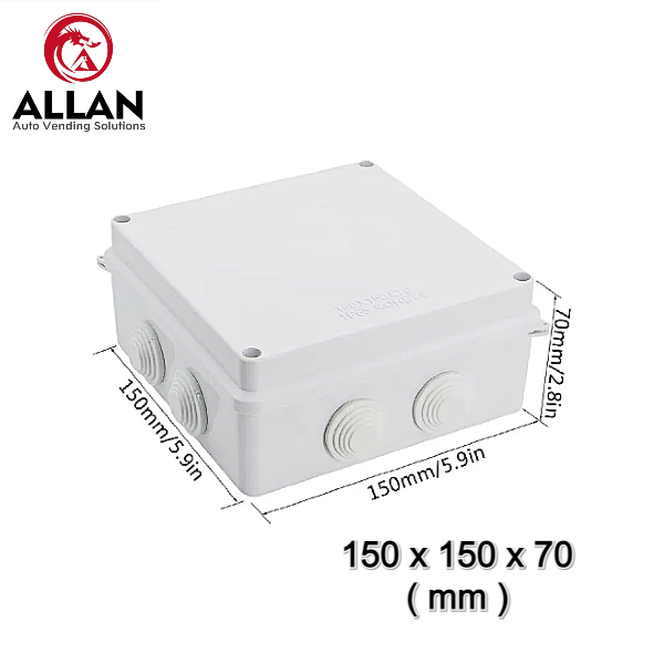 ALLAN Fiber Junction Box Plastic ABS Enclosure Box IP68 Connection ...