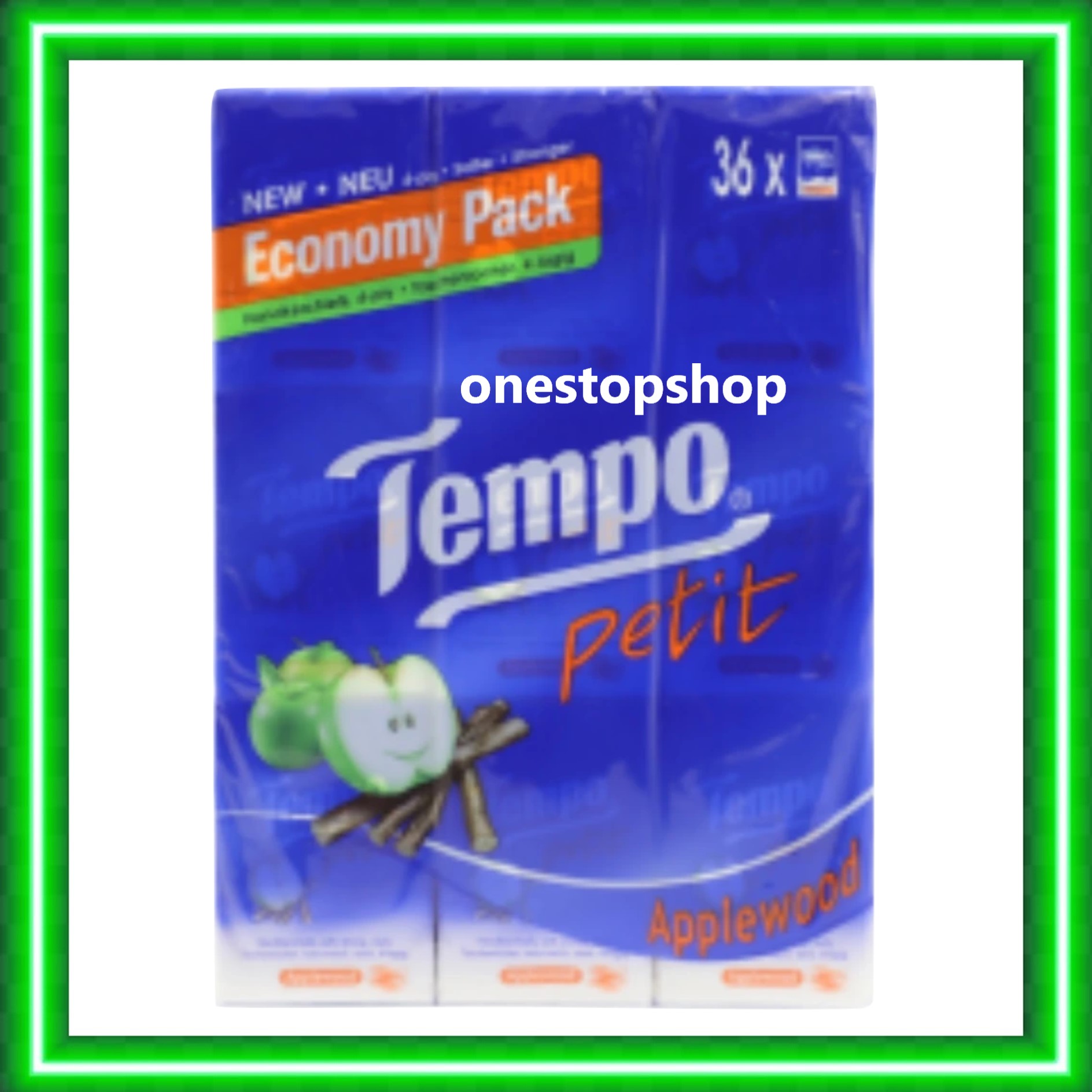 Tempo Mini Petit Paper Towel Pocket Tissues 36packs ( Apple Wood/ Icy ...