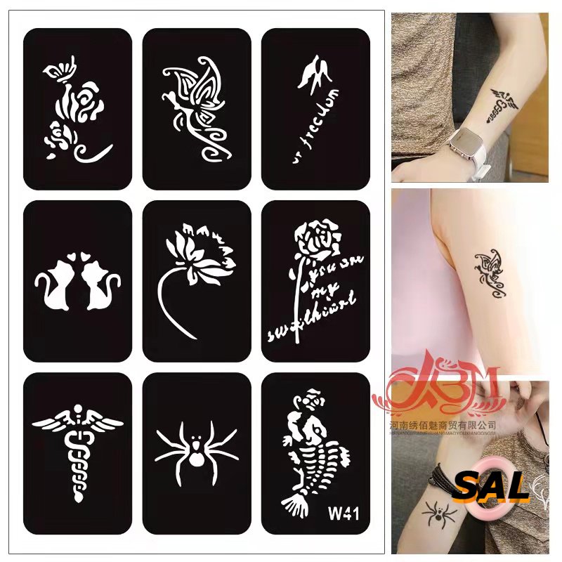 minimalist tattoo tatoo sticker water proof women 30 days ink last 15 ...