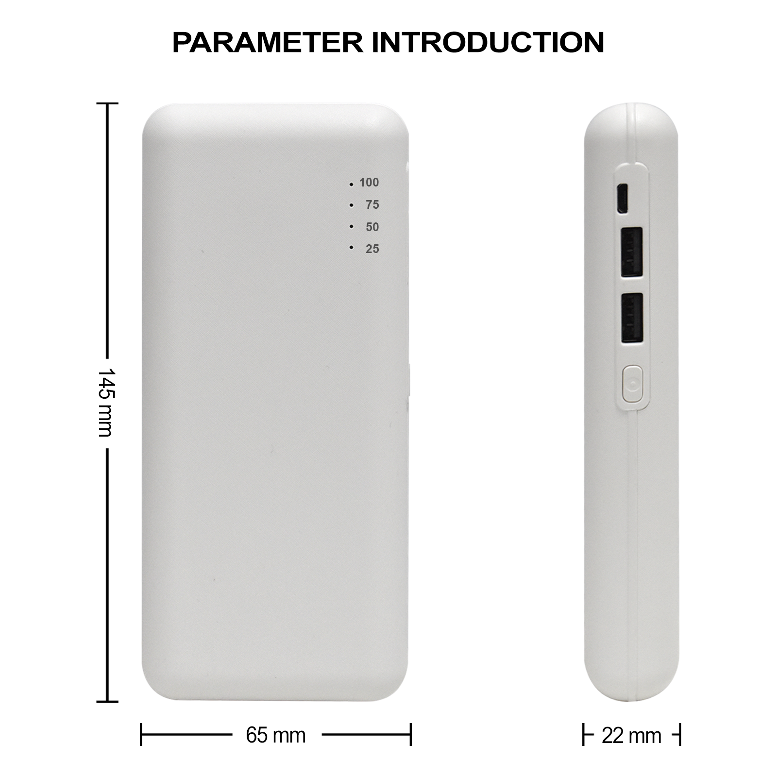 PUREWHOLESALE H2- Portable Power bank S1005 10000mAh Power bank Li ...