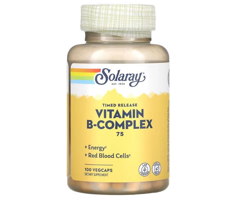 Solaray Methyl B-Complex 50mg / B-Complex 75 Timed Release 60 & 100 ...