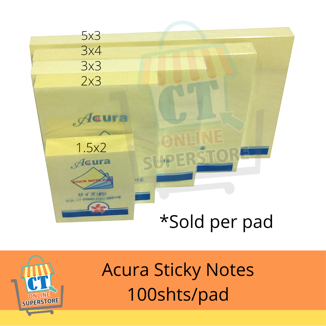 Sticky Notes 100shts/pad | Sold per pad | Lazada PH