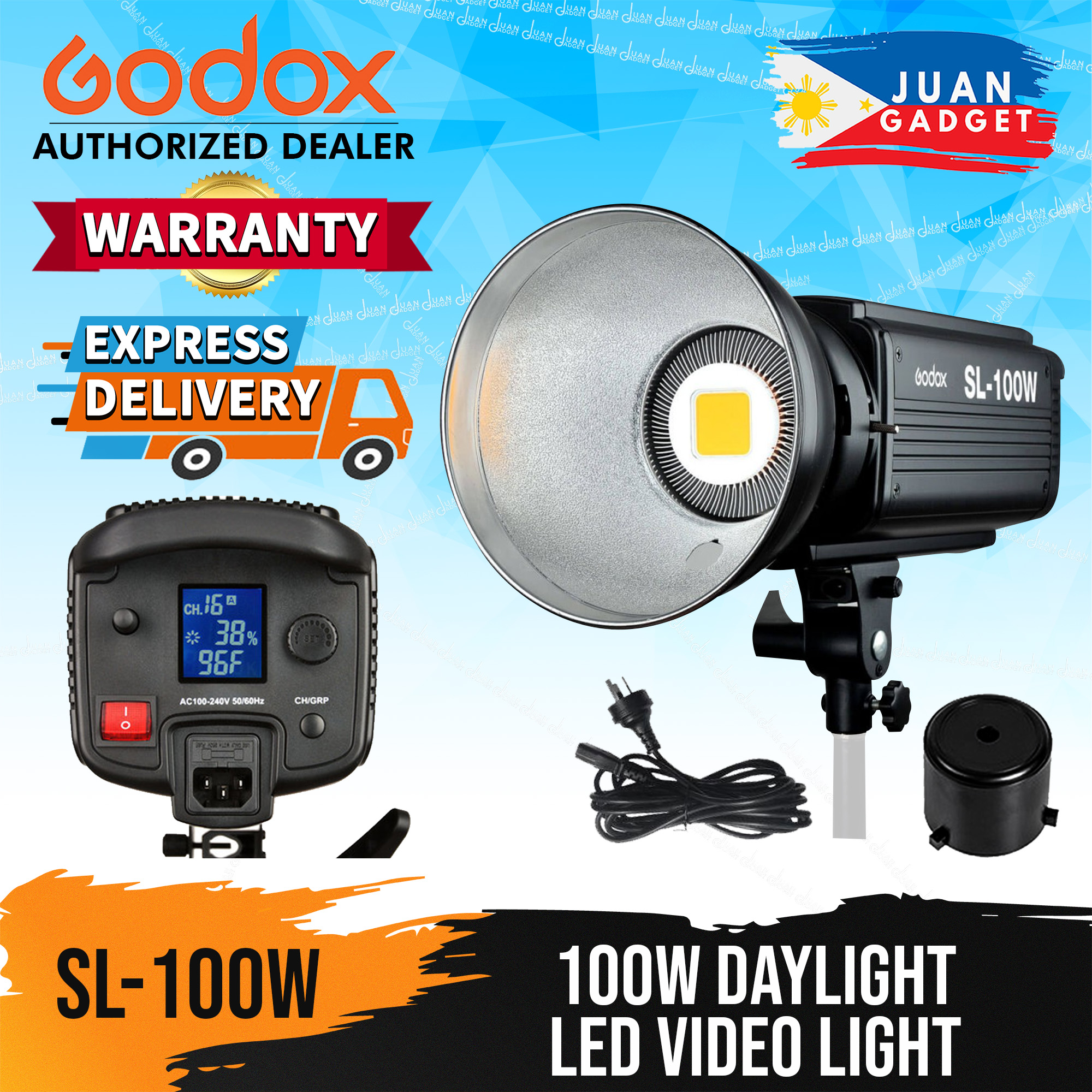 Godox SL-100W 5600K LED Foto Lamp Bowens LED Video Shoot Light for ...