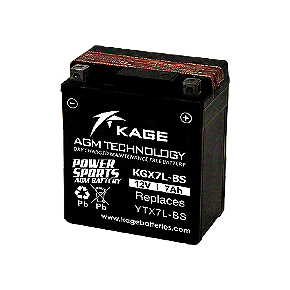KAGE KGX7L-BS Maintenance-Free Motorcycle Battery (YTX7L-BS) | Lazada PH