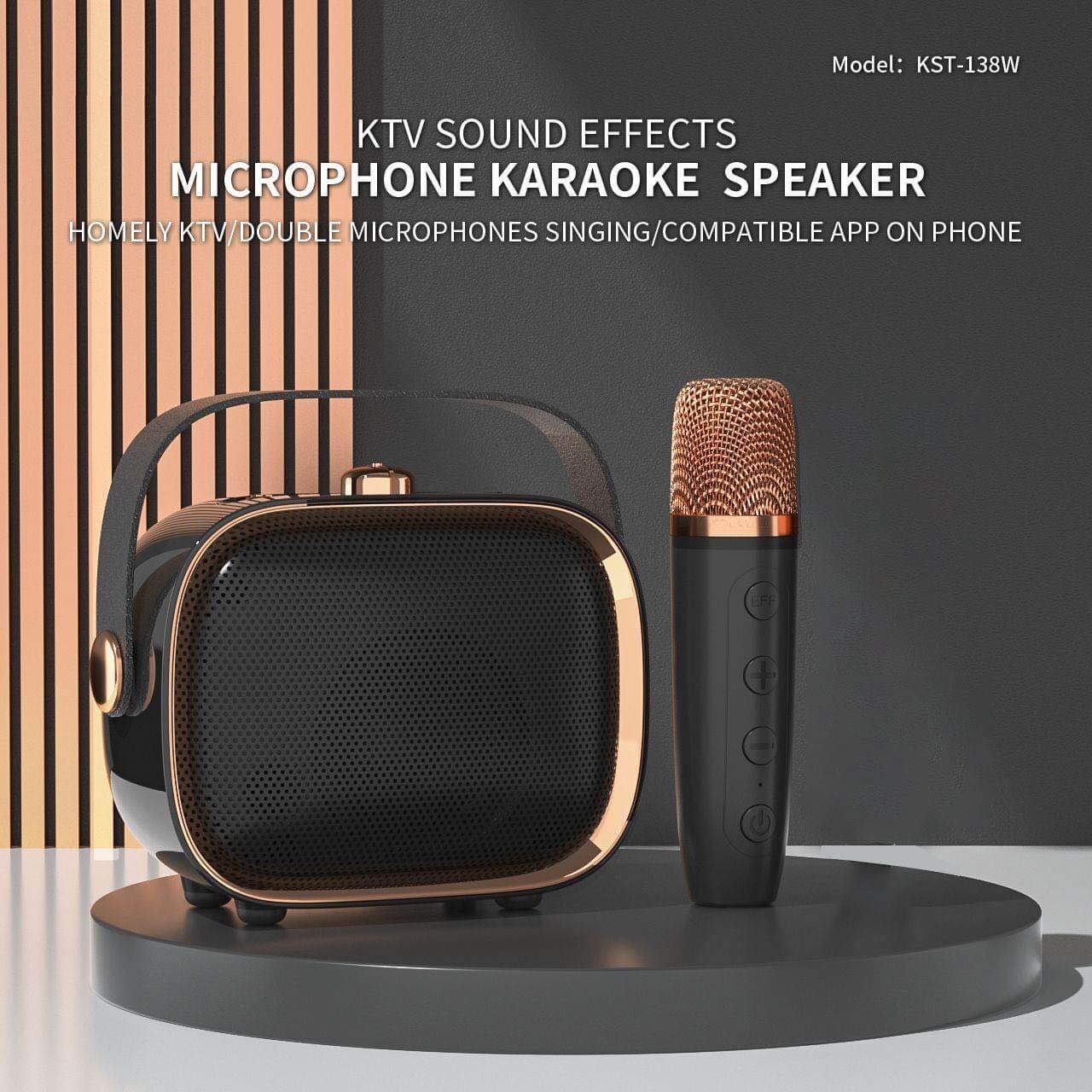 High Power Wireless Karaoke Microphone Speakers Portable Bluetooth ...