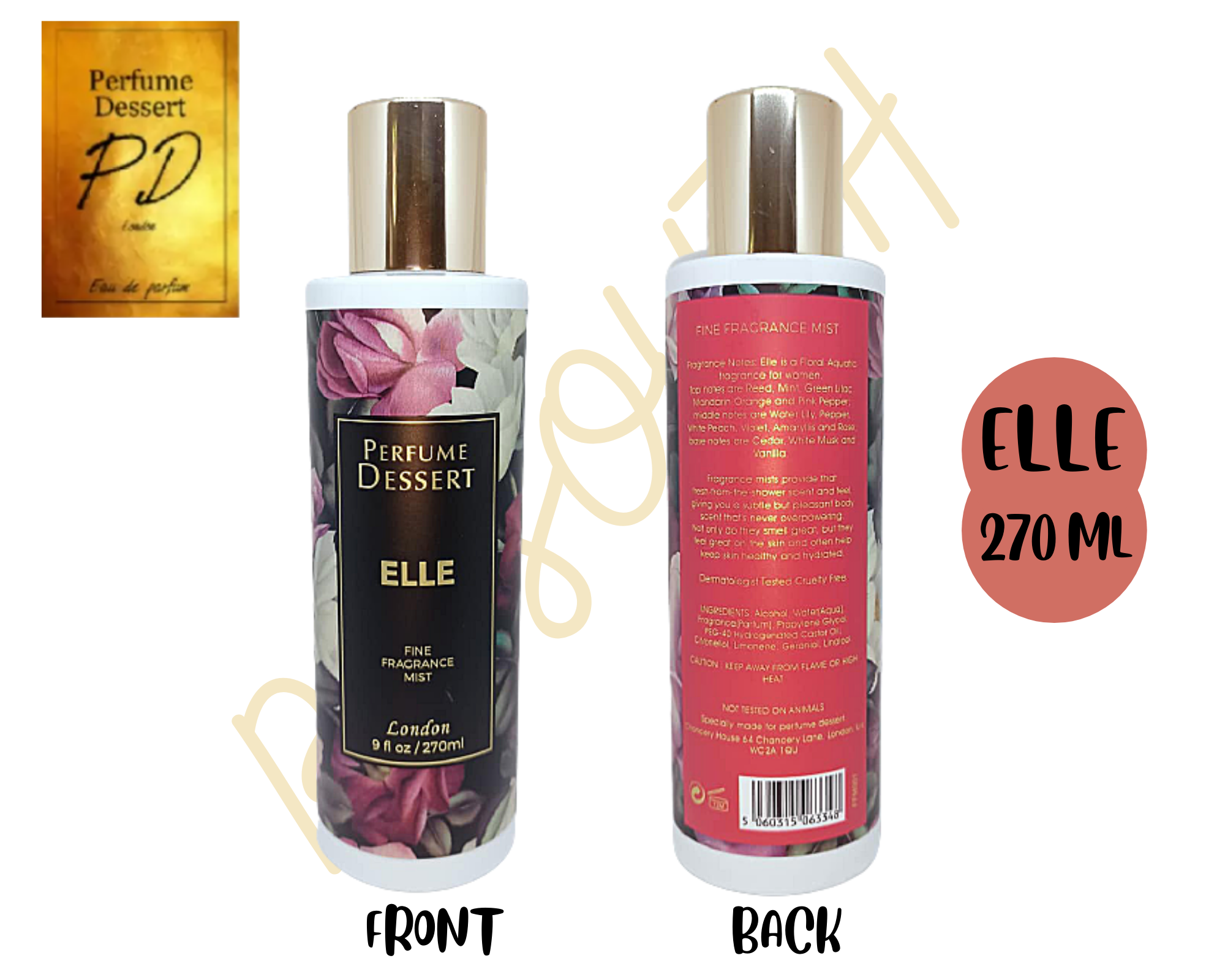 PERFUME DESSERT FINE FRAGRANCE MIST 270 ML, 4 SCENTS to choose | Lazada PH