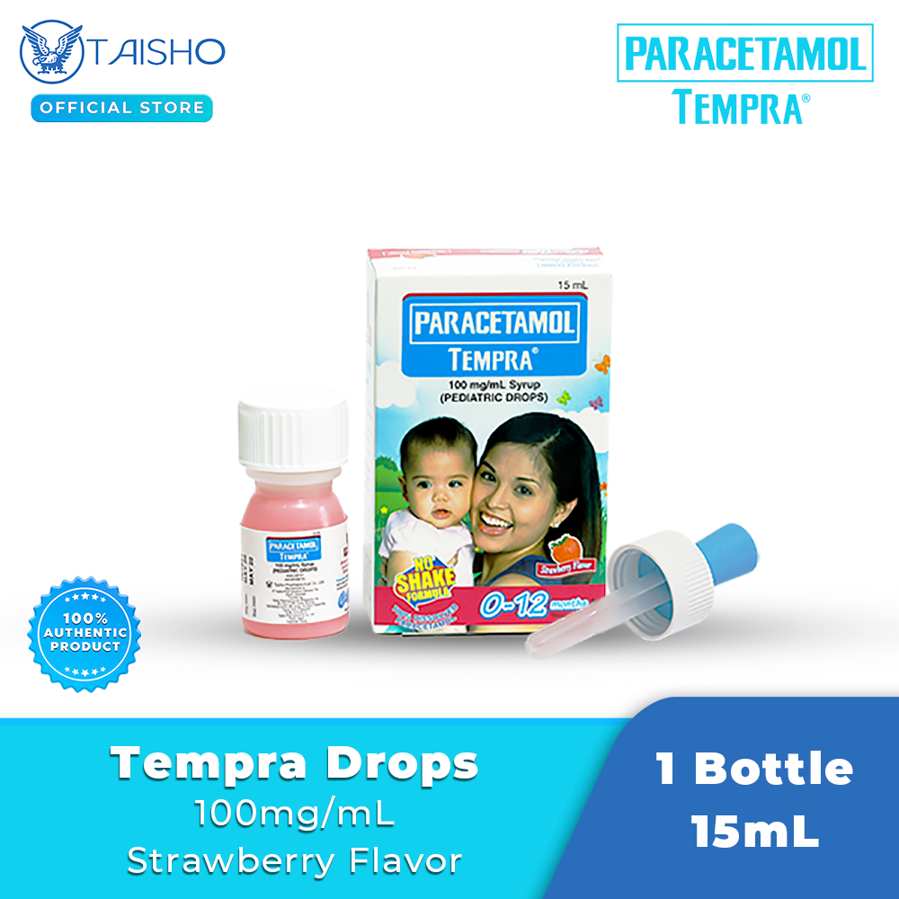 Tempra 100mg/ml DROPS STRAWBERRY 15ml 1's | Lazada PH
