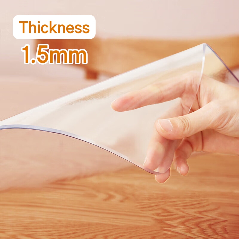 👍【COD】PVC TABLE MAT Circle/Rectangle 1.5 mm Thick PVC Table Protector ...