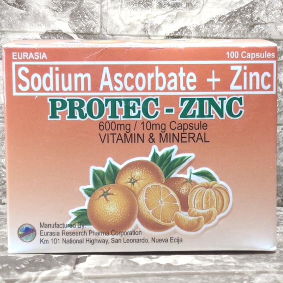 PROTEC - ZINC Sodium Ascorbate + Zinc 100 Capsules | Lazada PH