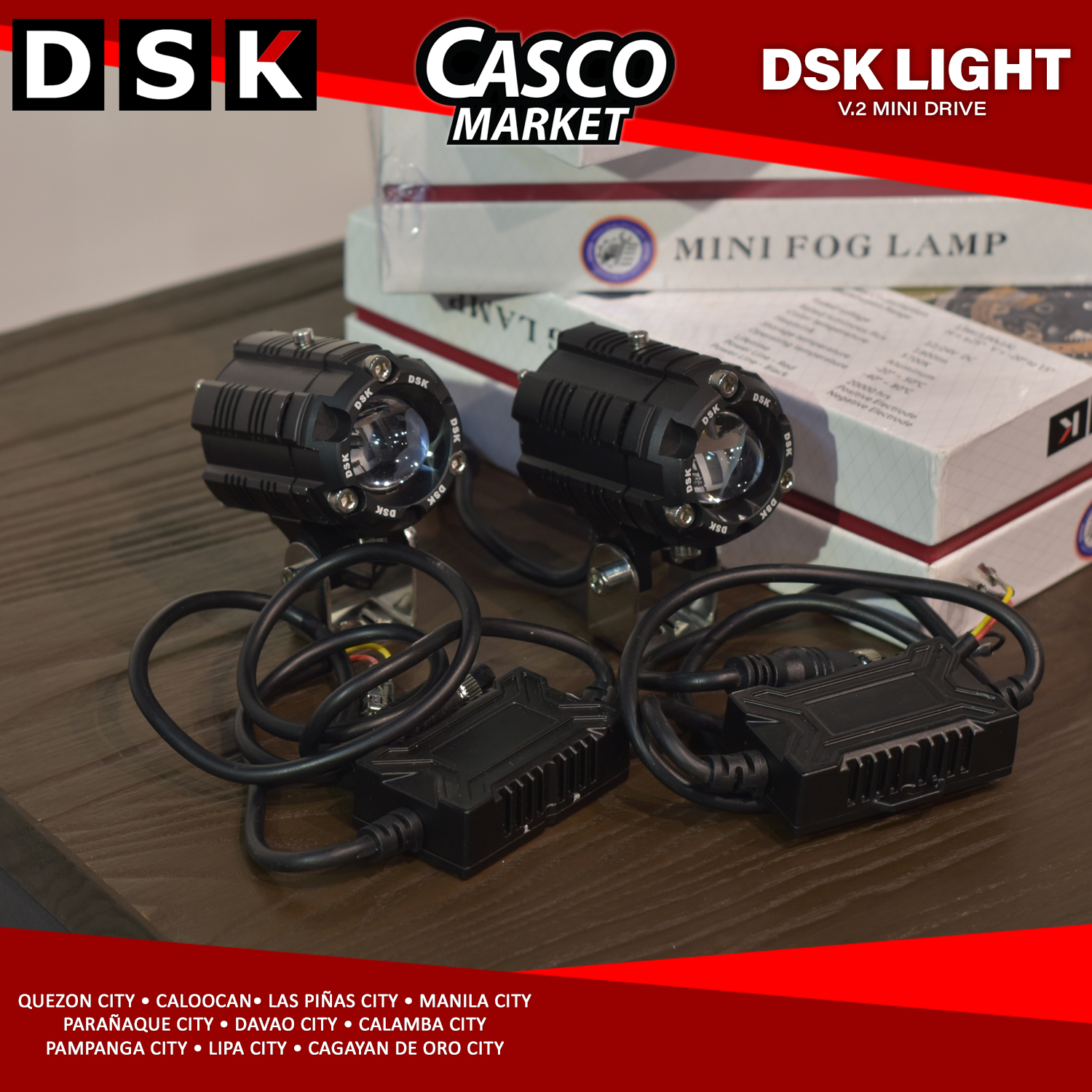 DSK V.2 NIGHT BREAKER MINI DRIVE LIGHT LED FOG MOTORCYCLE CAR | Lazada PH