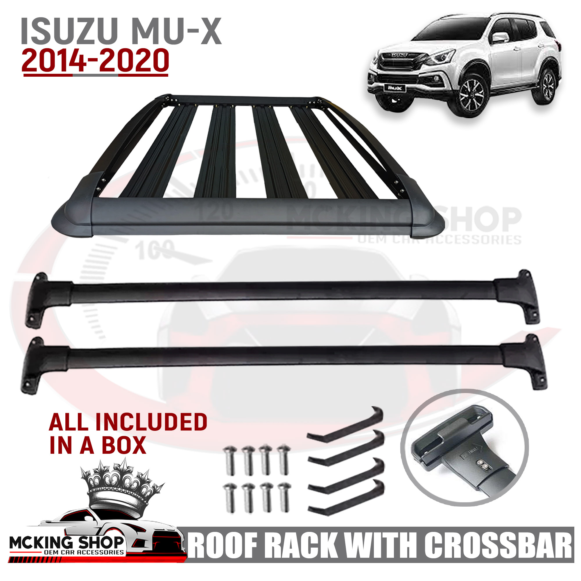 Isuzu Mu-x / Mux 2014-2020 CARRYBOY / CARRY BOY Roof Rack / Roofrack Top Load / Topload Cargo ...