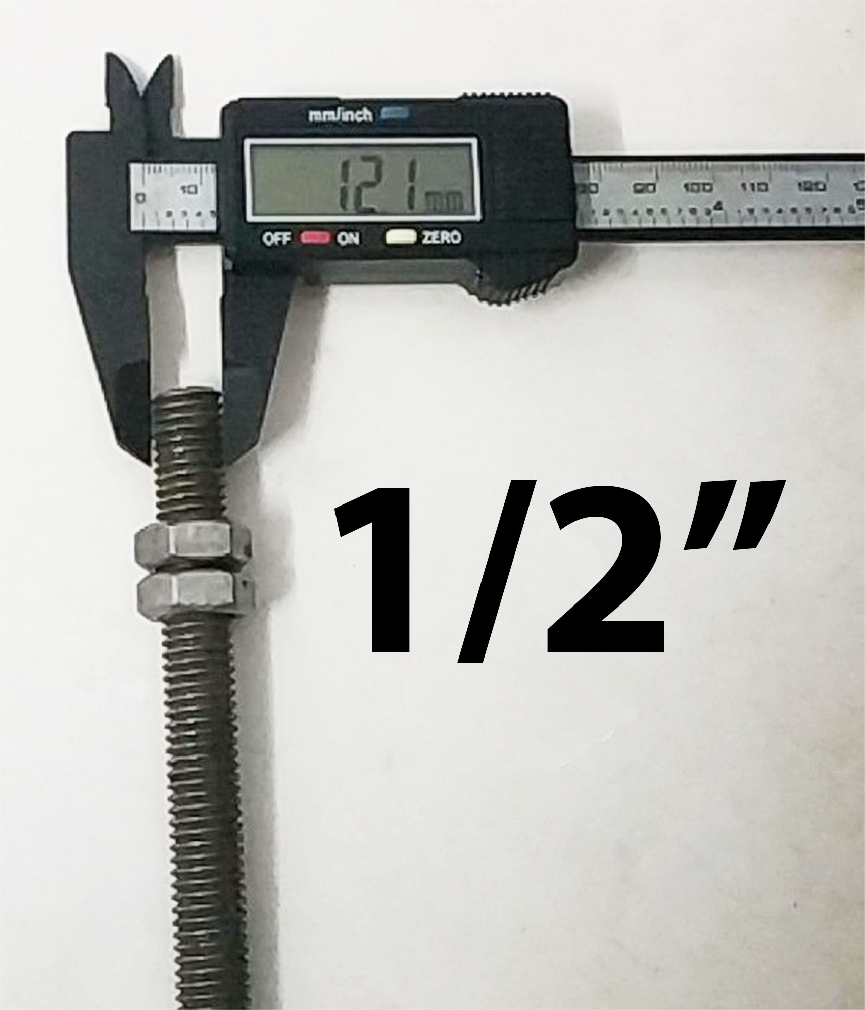 BI THREADED ROD 1/2" X 1/2 METERS WITH 2 PIECES NUT | Lazada PH