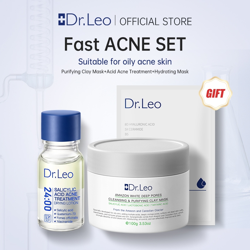 【buy 1 take 1】Dr.Leo Acne Essence Salicylic Acid Anti-acne Serum Pimple ...
