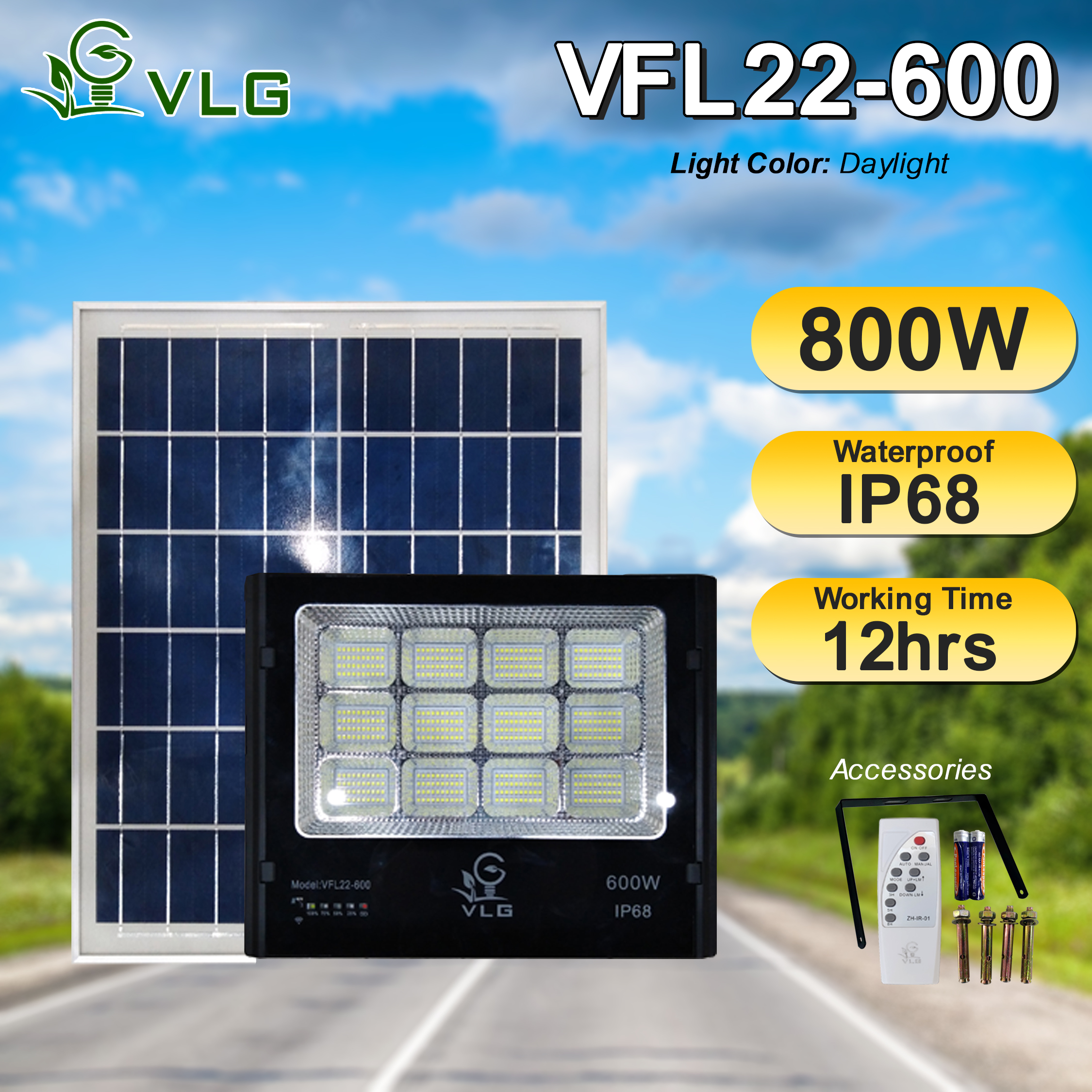 SOLAR Powered FLOODLIGHT with remote control and motion sensor | Lazada PH