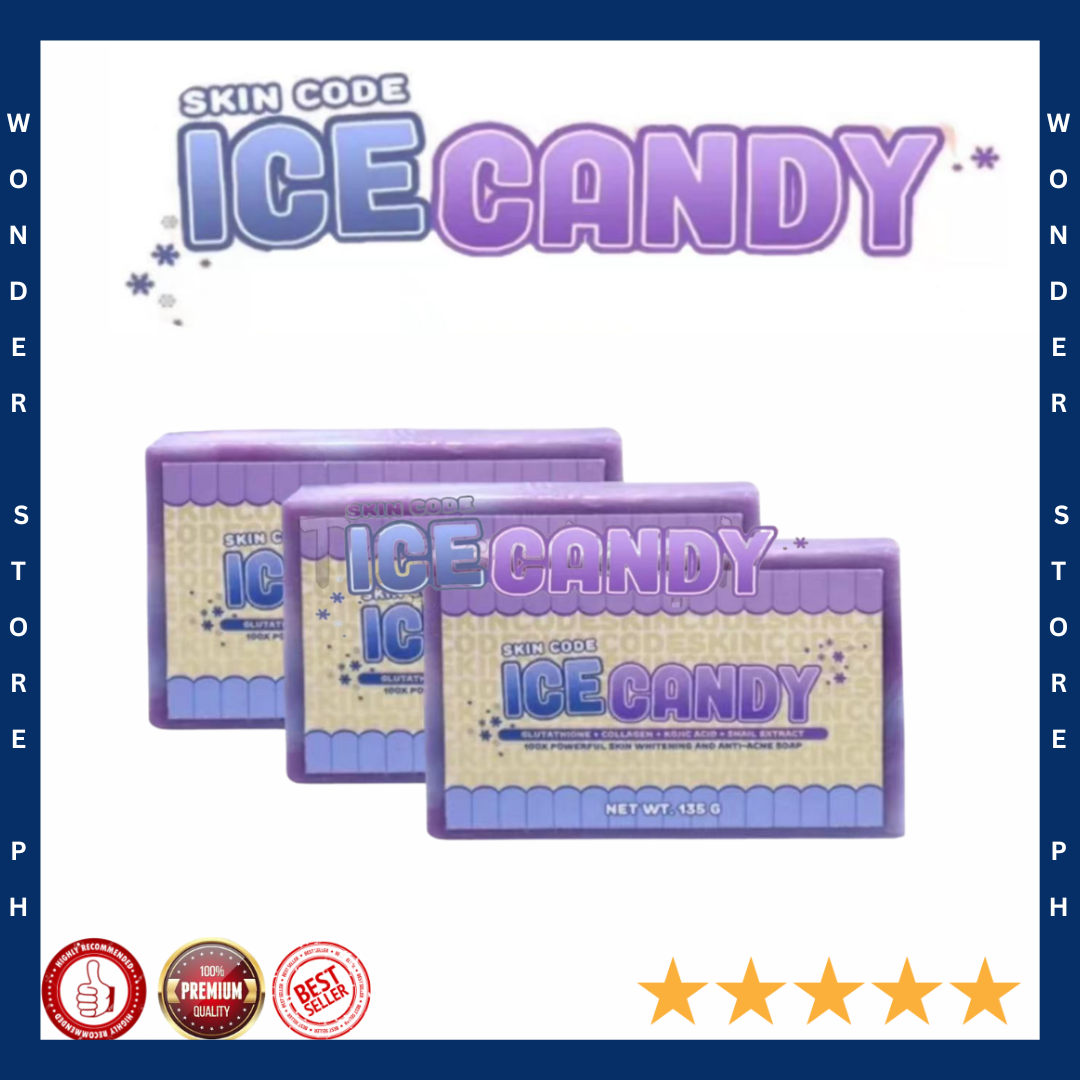 Ice Candy Whitening and Anti acne Soap It has Glutathione Collagen ...