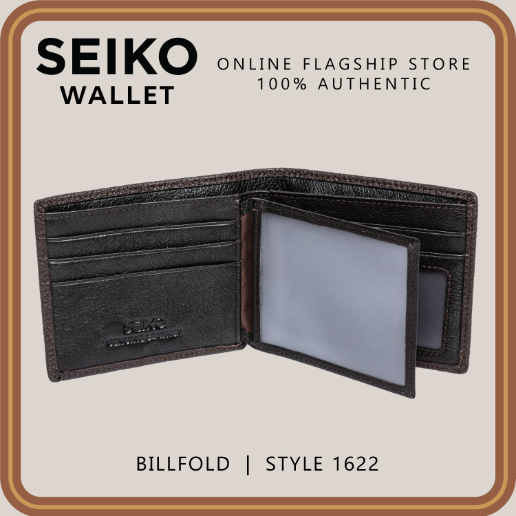 Seiko Wallet - Genuine Leather Billfold (With Flap) 1622 | Lazada PH