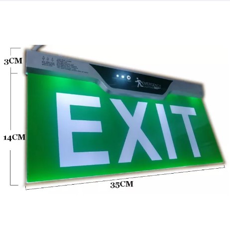 Acrylic Emergency EXIT Light Signage 35cm * 17cm | Lazada PH